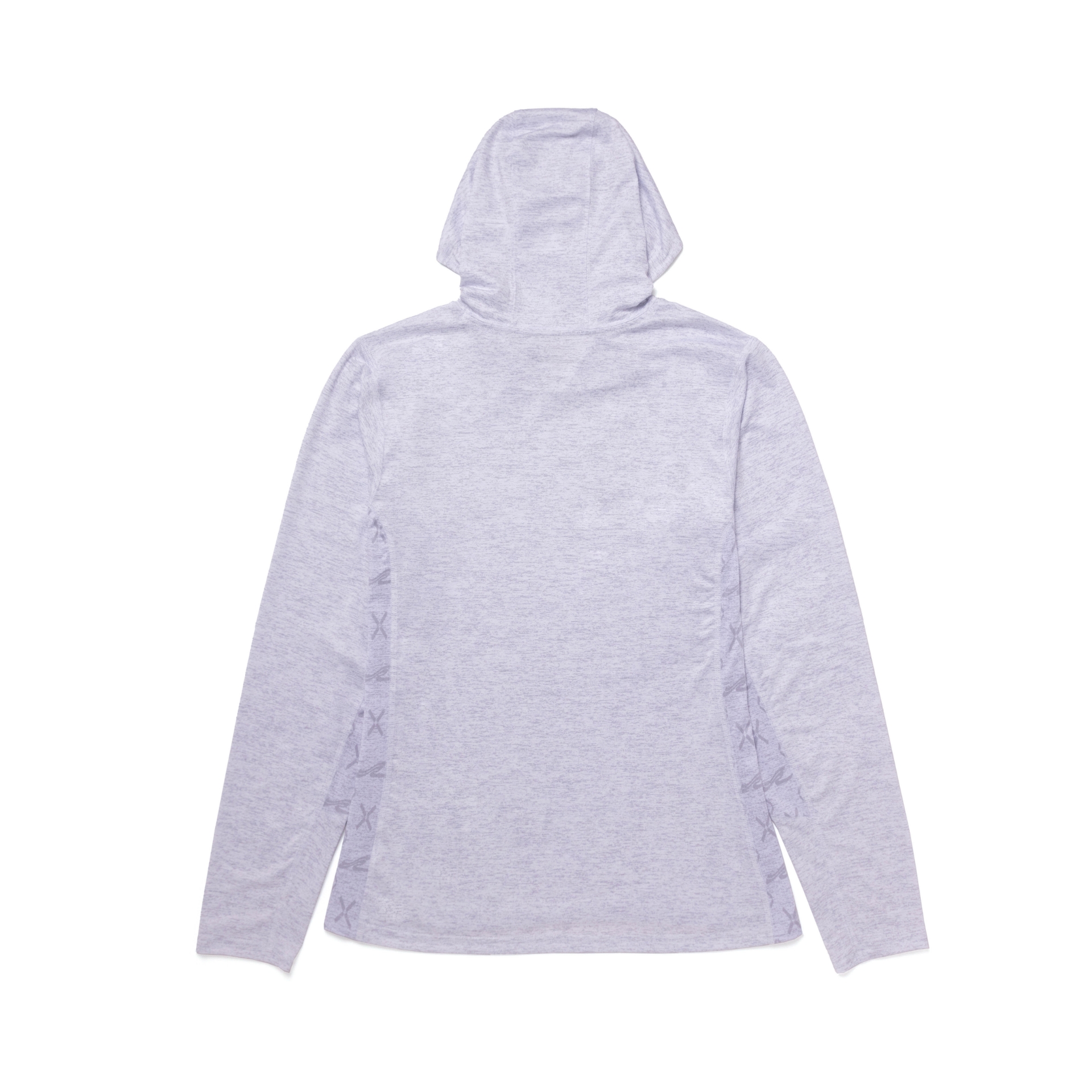 Sea Ray Women's Performance Hooded Long Sleeve - White Heather Pattern ...